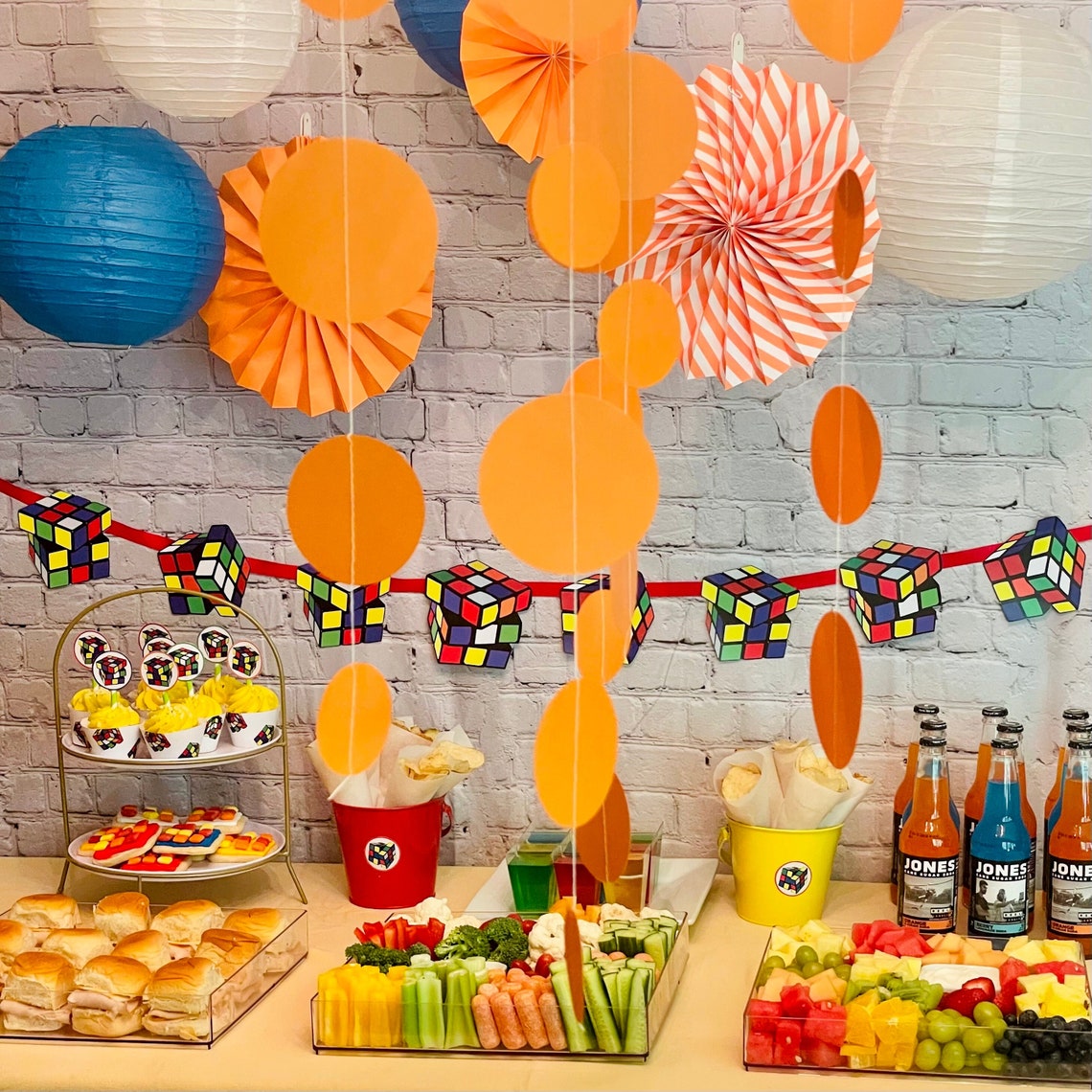 Rubik's Cube Party Printables Package - Etsy