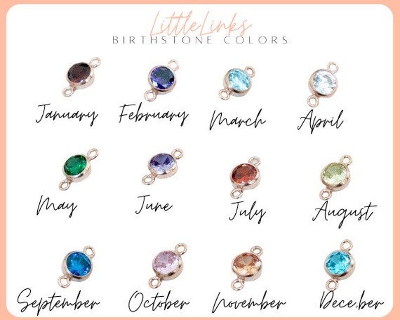 CHARMS Only-personalized Initial Bracelet-custom Birthstone Bracelet ...