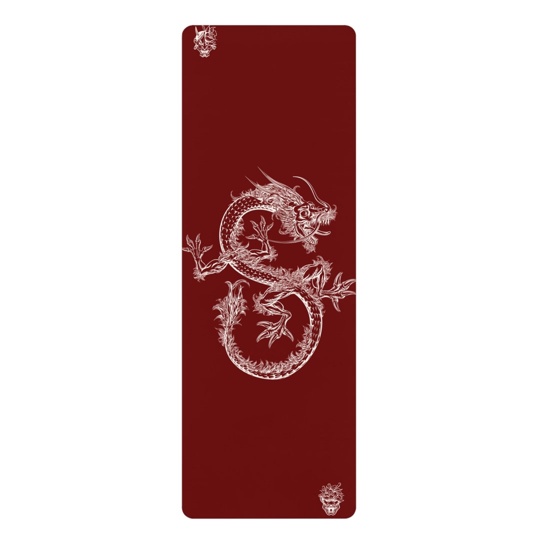 Eastern Dragon Yoga Mat Microfiber Suede - Etsy