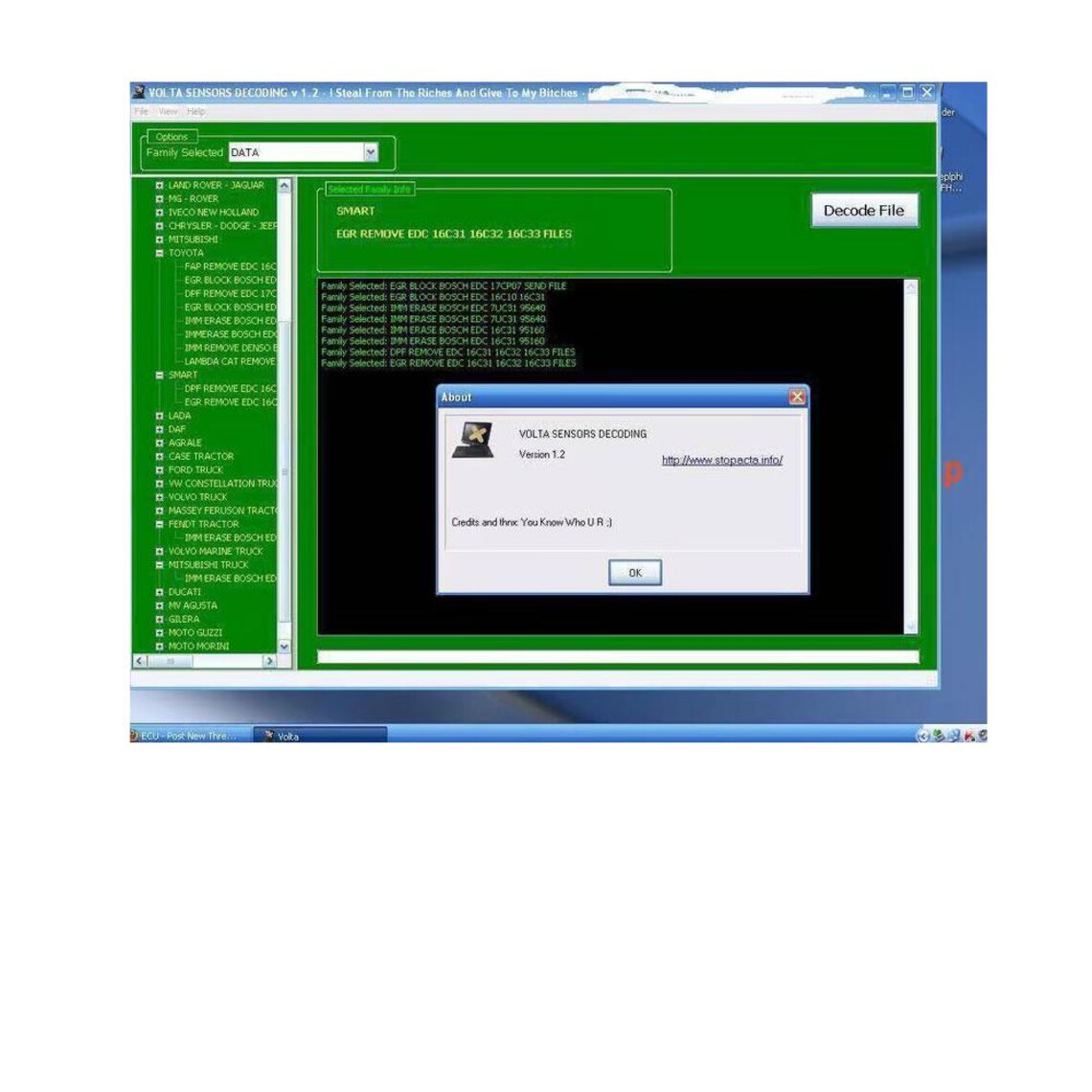 Volta 1.2 DPF EGR Adblue Immo Hotstart Lambda Software - Etsy