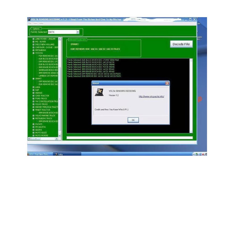 Volta 1.2 DPF EGR Adblue Immo Hotstart Lambda Software - Etsy