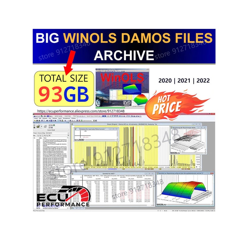WINOLS Damos Big Pack (new) 2020-2021-2022 | Chip Tuning OLS + Mappacks ...