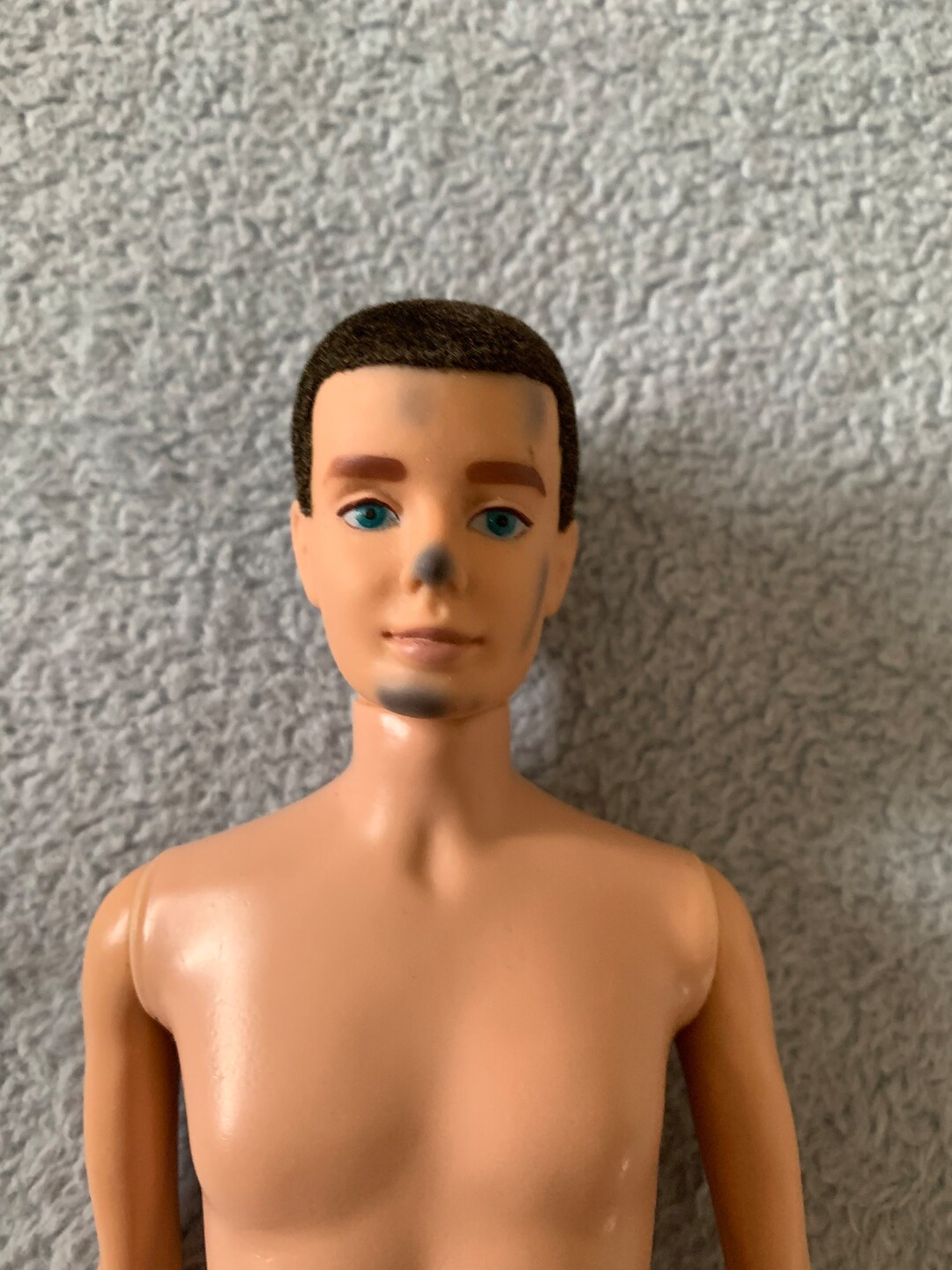 1960 Vintage Ken Doll With Brown Flocked Hair Etsy