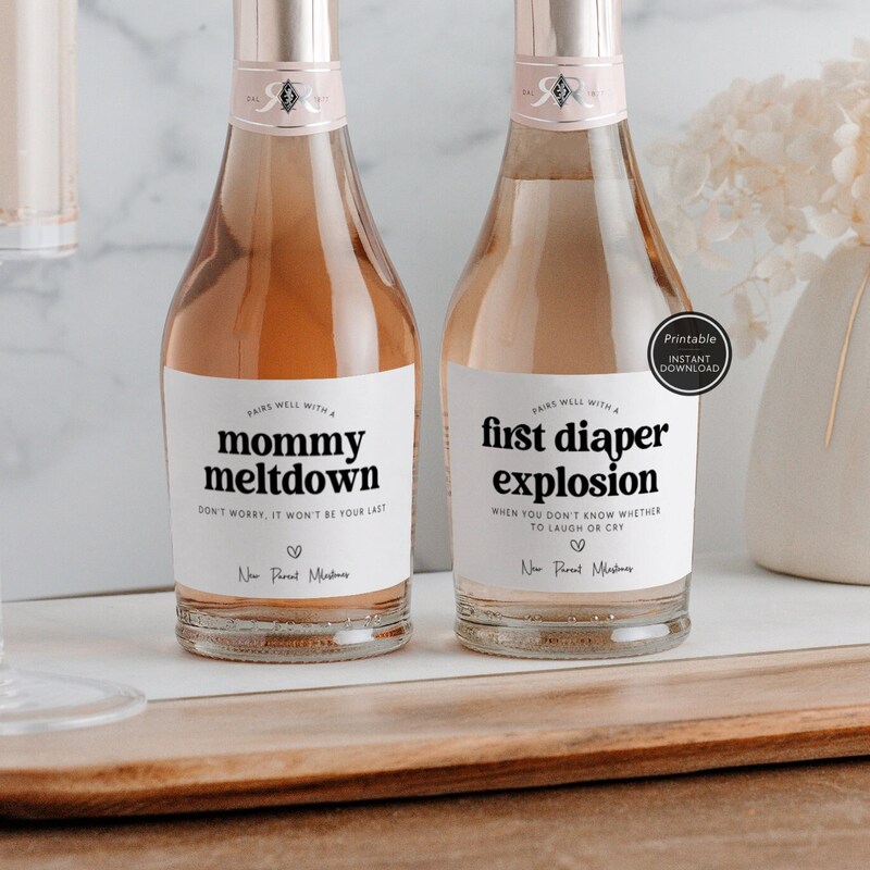 Milestone Wine Label - Etsy