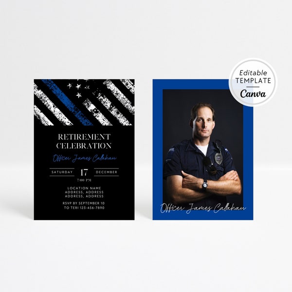 Police Retirement - Etsy