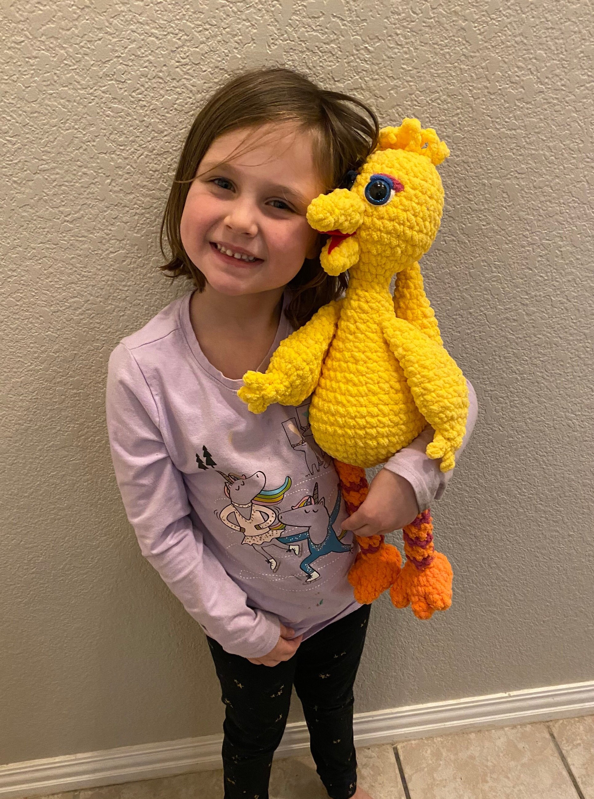 BIG Yellow BIRD Crochet Pattern - Etsy