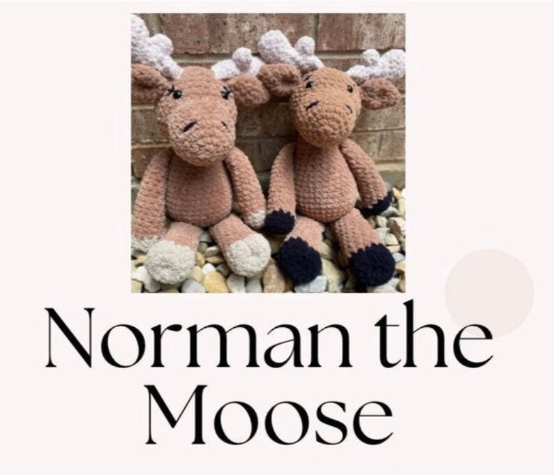 Norman the Moose Crochet Pattern - Etsy