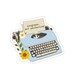 Writing Sticker, Typewriter Sticker, Poetry Sticker, Writing Motivation ...