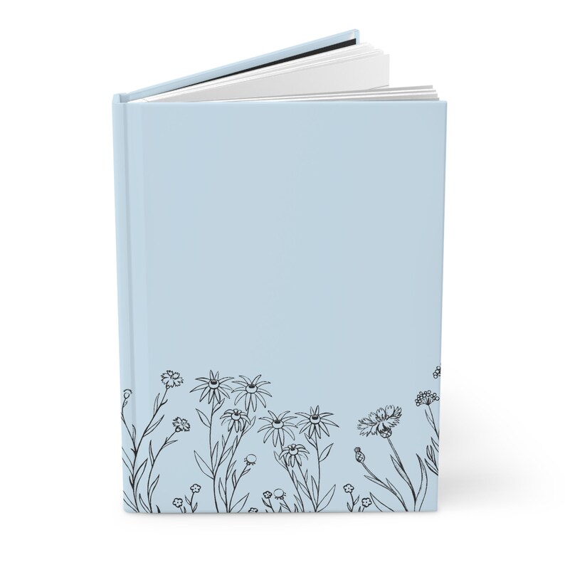 Wildflower Poetry Journal Aesthetic Floral Poetry Notebook Hardcover ...