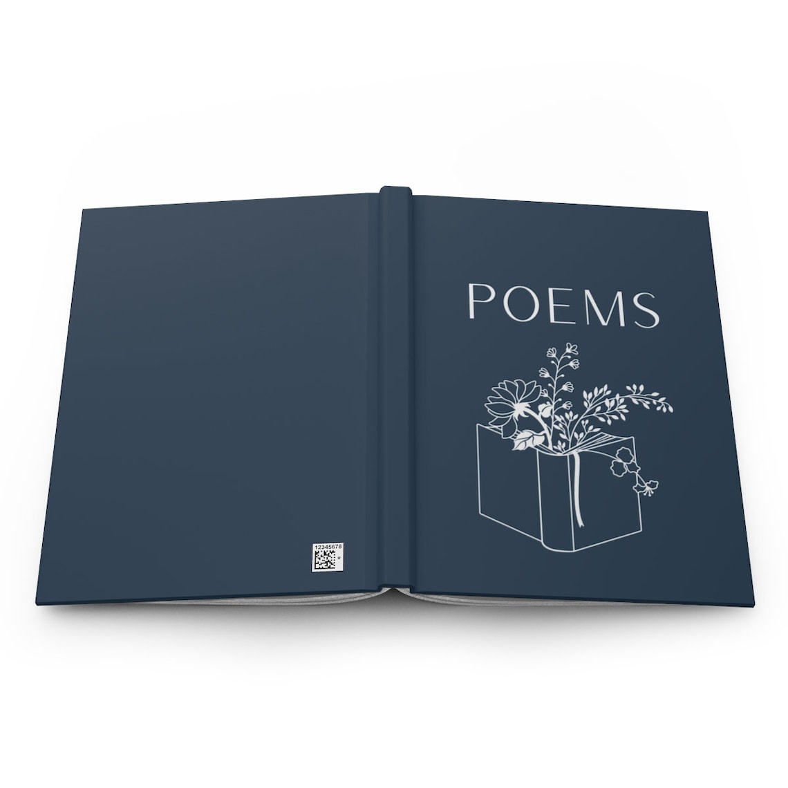 Poetry Journal Aesthetic Floral Poetry Notebook Hardcover Poem Journal ...