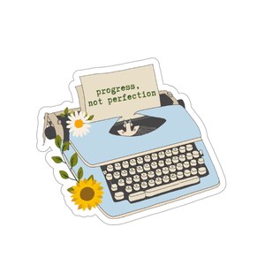 Writing Sticker, Typewriter Sticker, Poetry Sticker, Writing Motivation ...