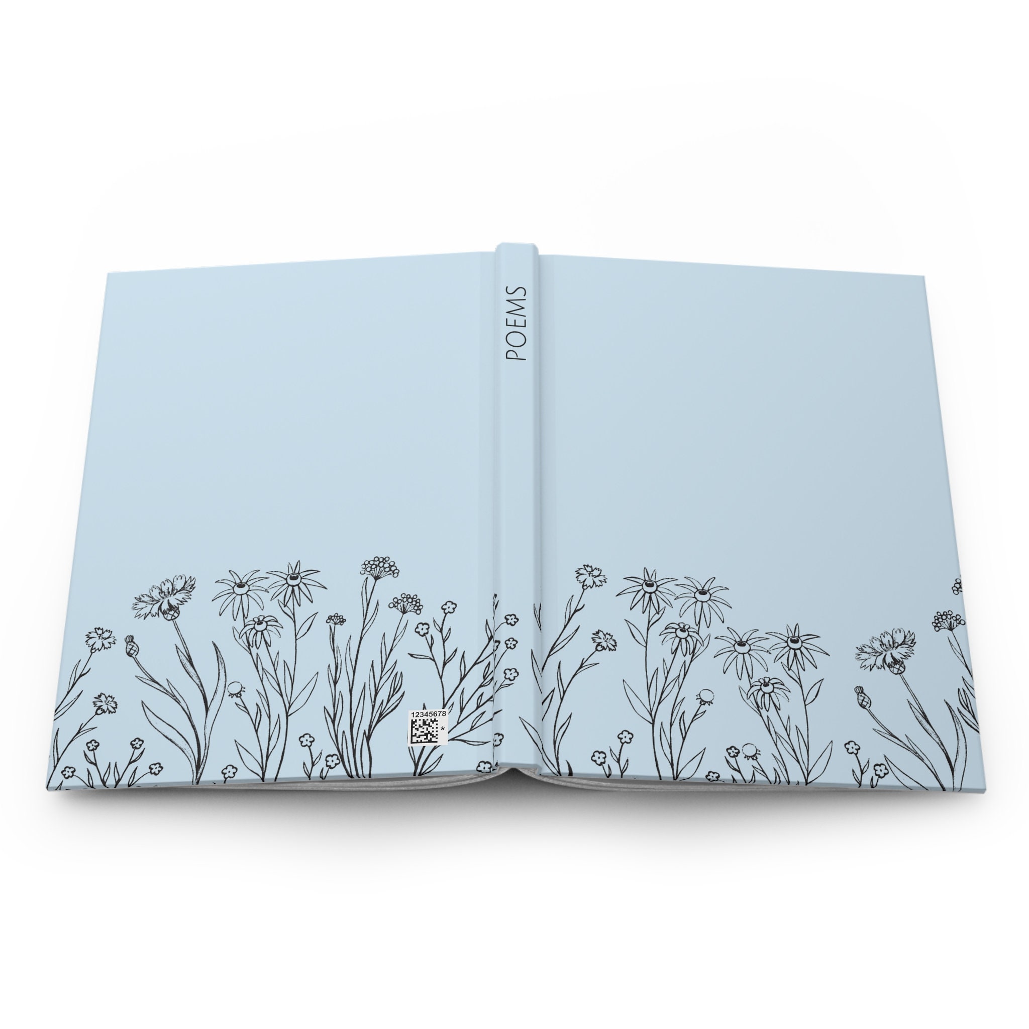 Wildflower Poetry Journal Aesthetic Floral Poetry Notebook Hardcover ...
