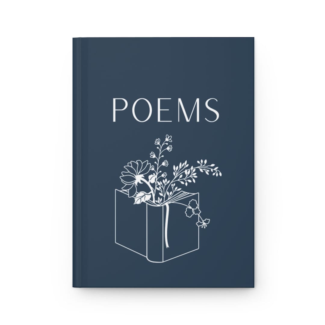 Poetry Journal Aesthetic Floral Poetry Notebook Hardcover Poem Journal ...