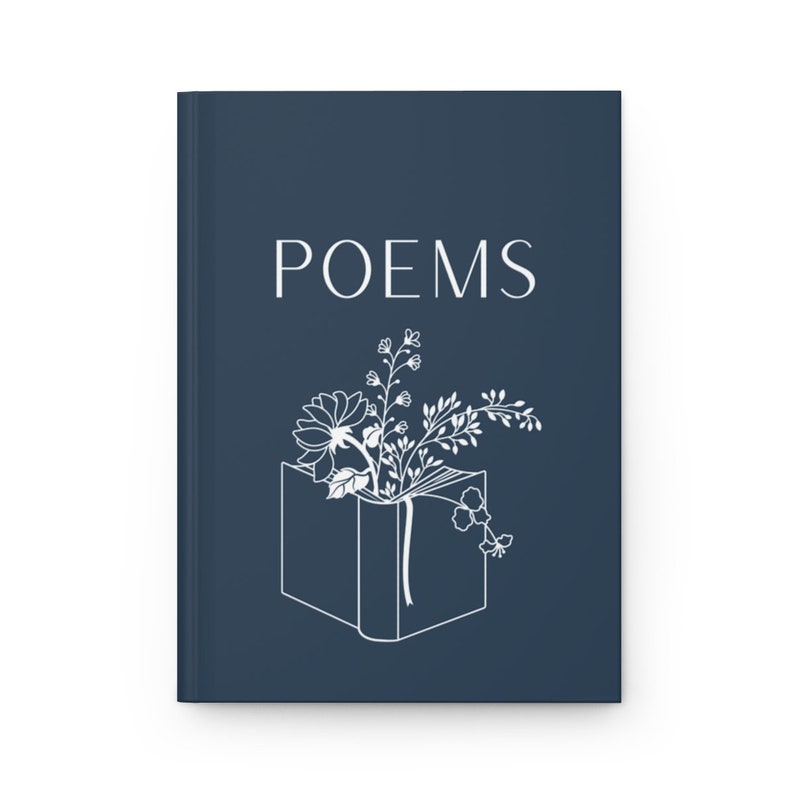 Poetry Journal Aesthetic Floral Poetry Notebook Hardcover Poem Journal ...
