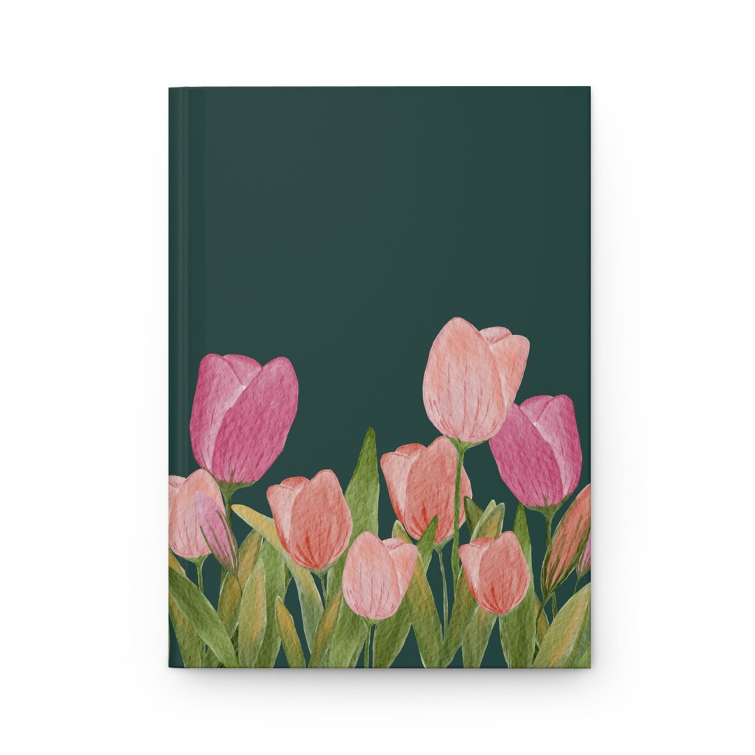 Journal With Tulips Aesthetic Tulip Notebook Wildflower Journal Tulip ...