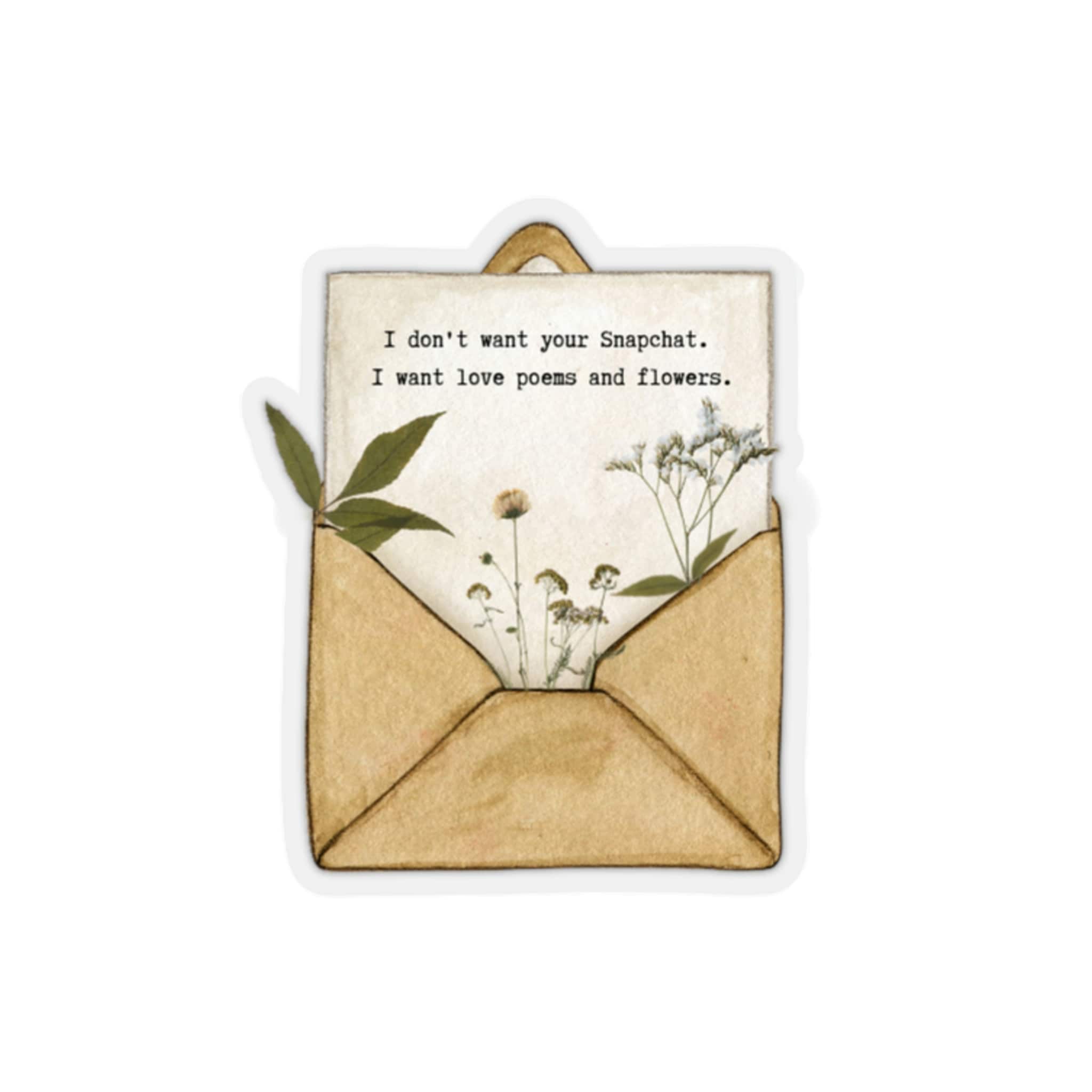 Poetry Sticker, Dark Academia Sticker, Poets Society Sticker, Writer ...