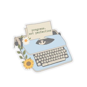 Writing Sticker, Typewriter Sticker, Poetry Sticker, Writing Motivation ...
