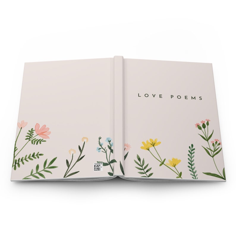 Love Poem Journal Aesthetic Floral Poetry Notebook Poetry Journal - Etsy