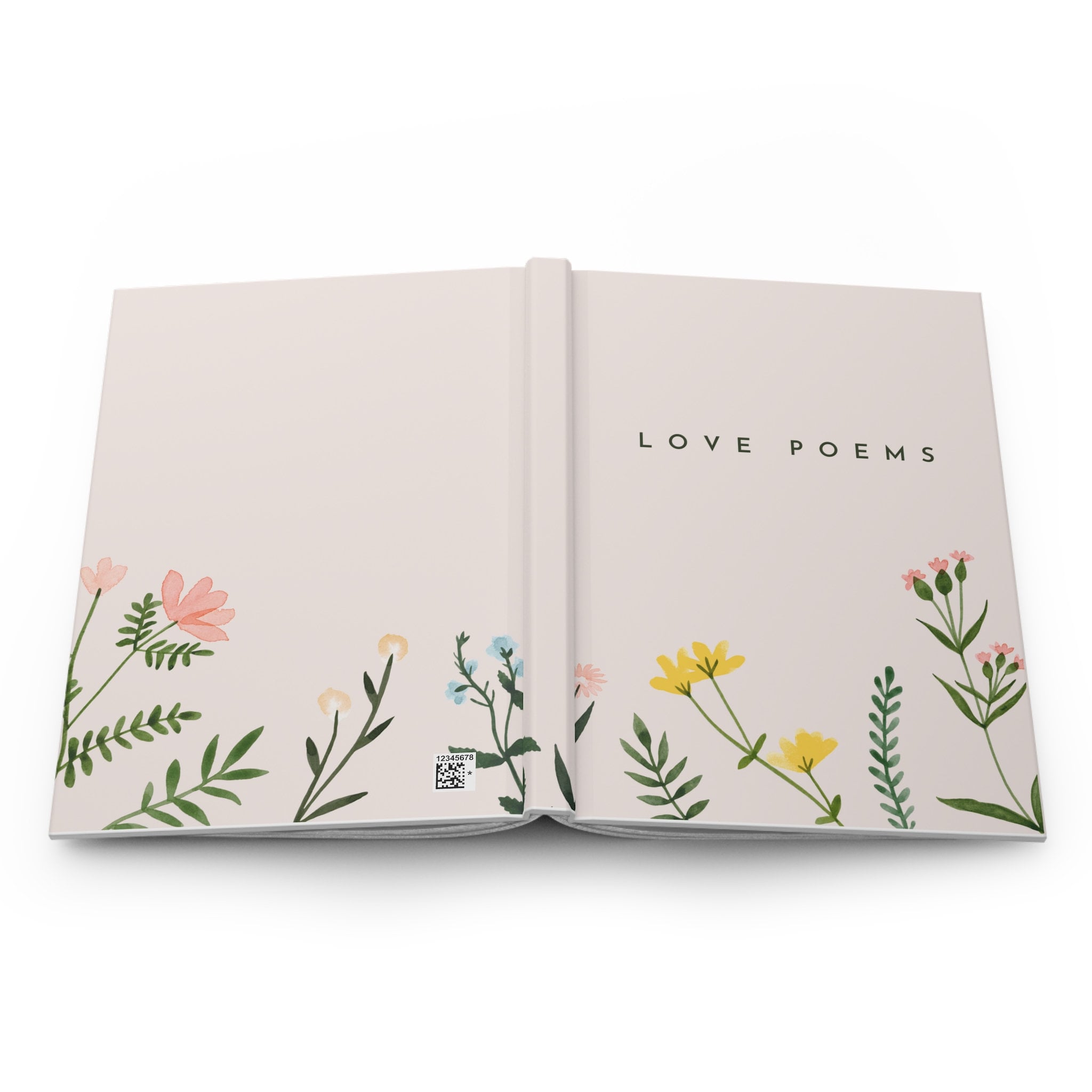 Love Poem Journal Aesthetic Floral Poetry Notebook Poetry Journal - Etsy