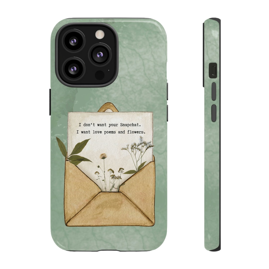 Dark Academia Phone Case Aesthetic Poetry Phone Case Writer Gifts ...