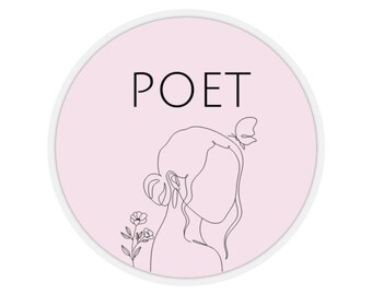 Writing Sticker Typewriter Sticker Poetry Sticker Writing - Etsy