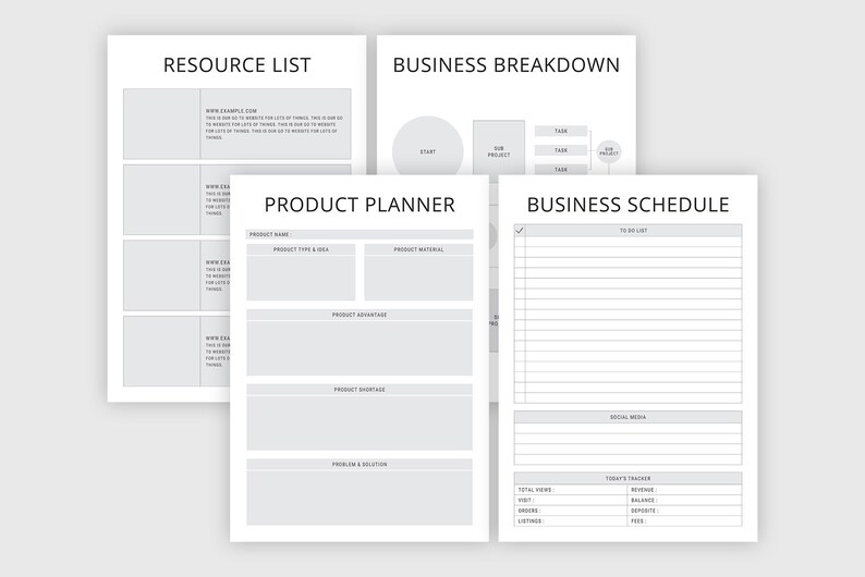 Boost Your Productivity With Our Editable and Printable Business ...