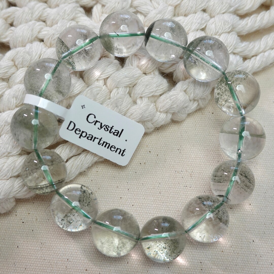 Phantom (green Lodolite) Garden Quartz 14mm With Starry and Layered ...