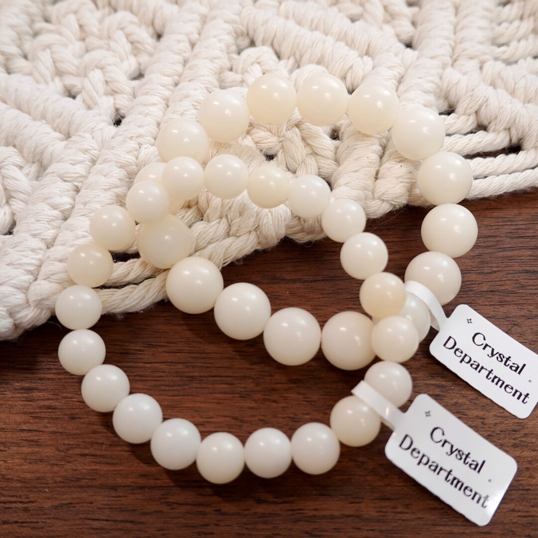 100% Natural White Bodhi Root Beads Bracelet Genuine Bodhi - Etsy