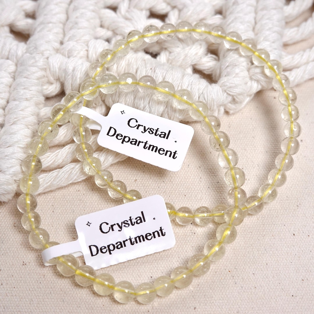 Natural A+ Grade Libyan Desert Glass Gold Tektite 5mm+ Bracelet Libyan ...