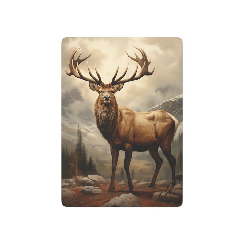 Custom Elk Wildlife Poker Cards Personalized Deck for Nature ...