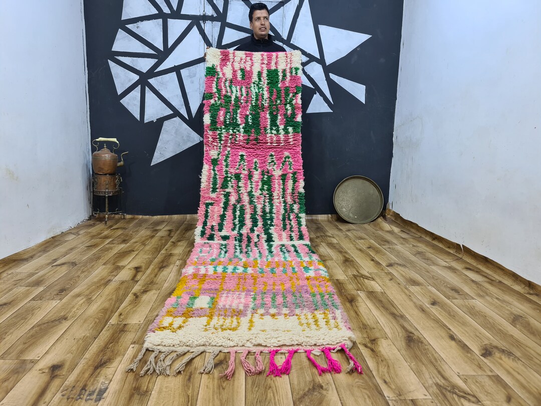 Gorgeous Colorful Runner Rug Custom Rug Runner Narrow Runner Rug Green ...