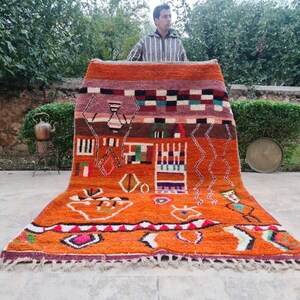 Woven Wall Hanging Wool Abstract Rugs for Bedroom Moroccan Area Rug ...