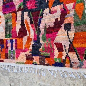 Bohemian Berber Moroccan Rug Soft Handmade Wool Rug Boujaad Carpet Rug ...