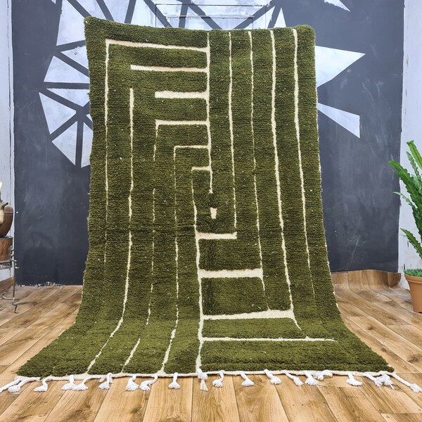 Green Moroccan Rug - Etsy