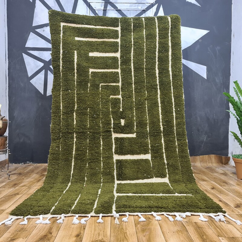 Green Moroccan Rug - Etsy