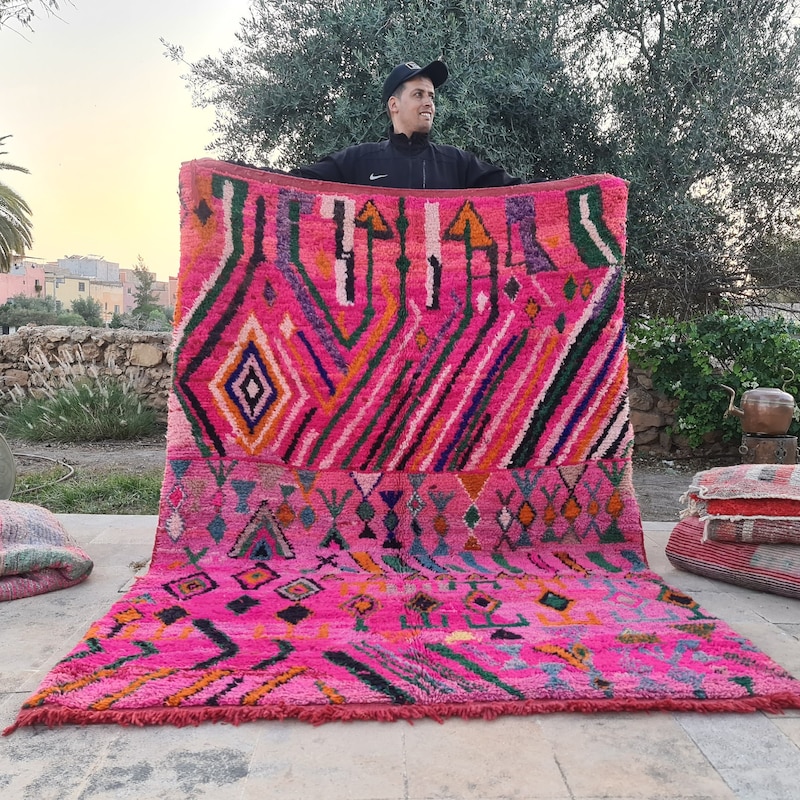 Pink Moroccan Rug - Etsy