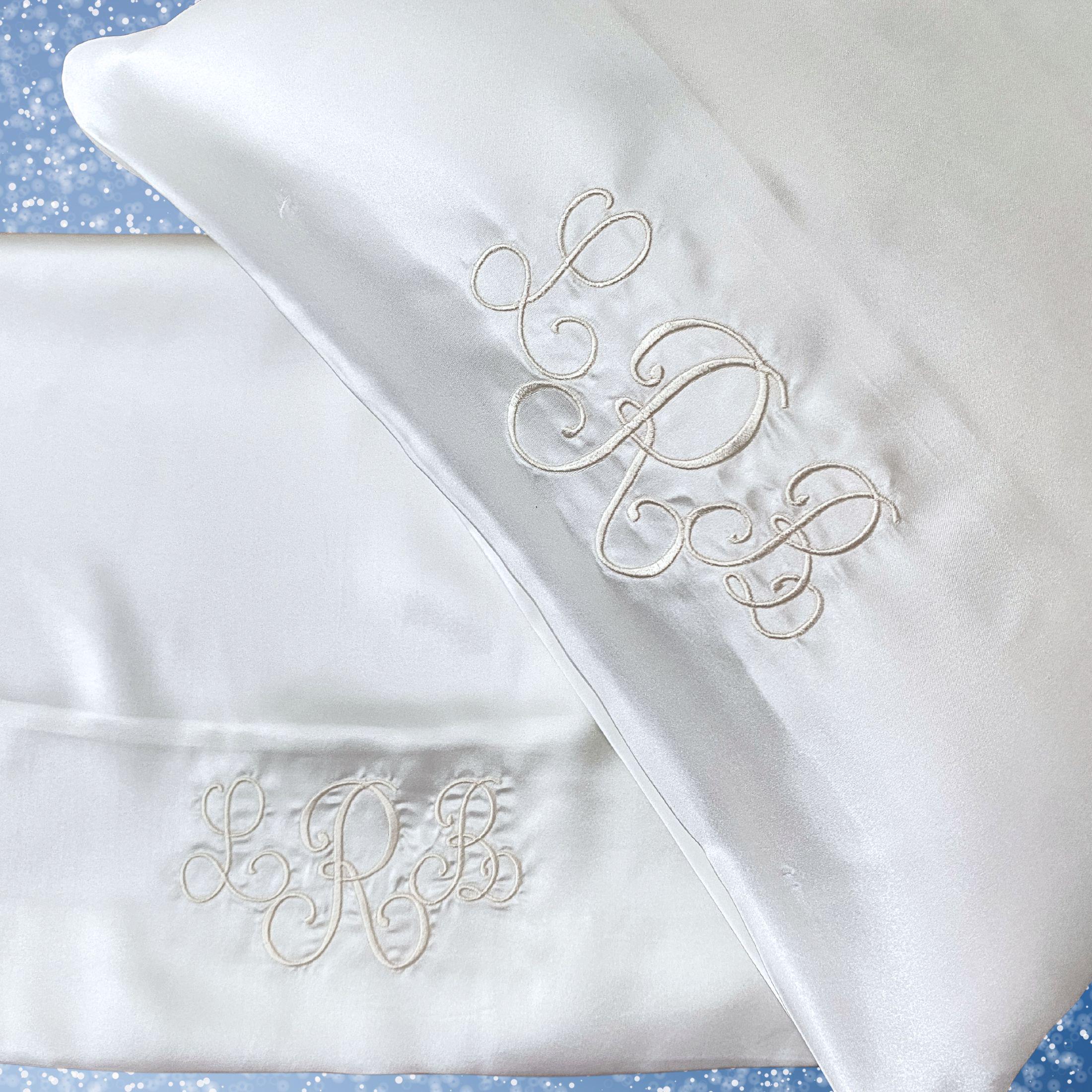 Satin Custom Monogram Pillowcase - Bride, Bridesmaid, Daughter, Mom ...