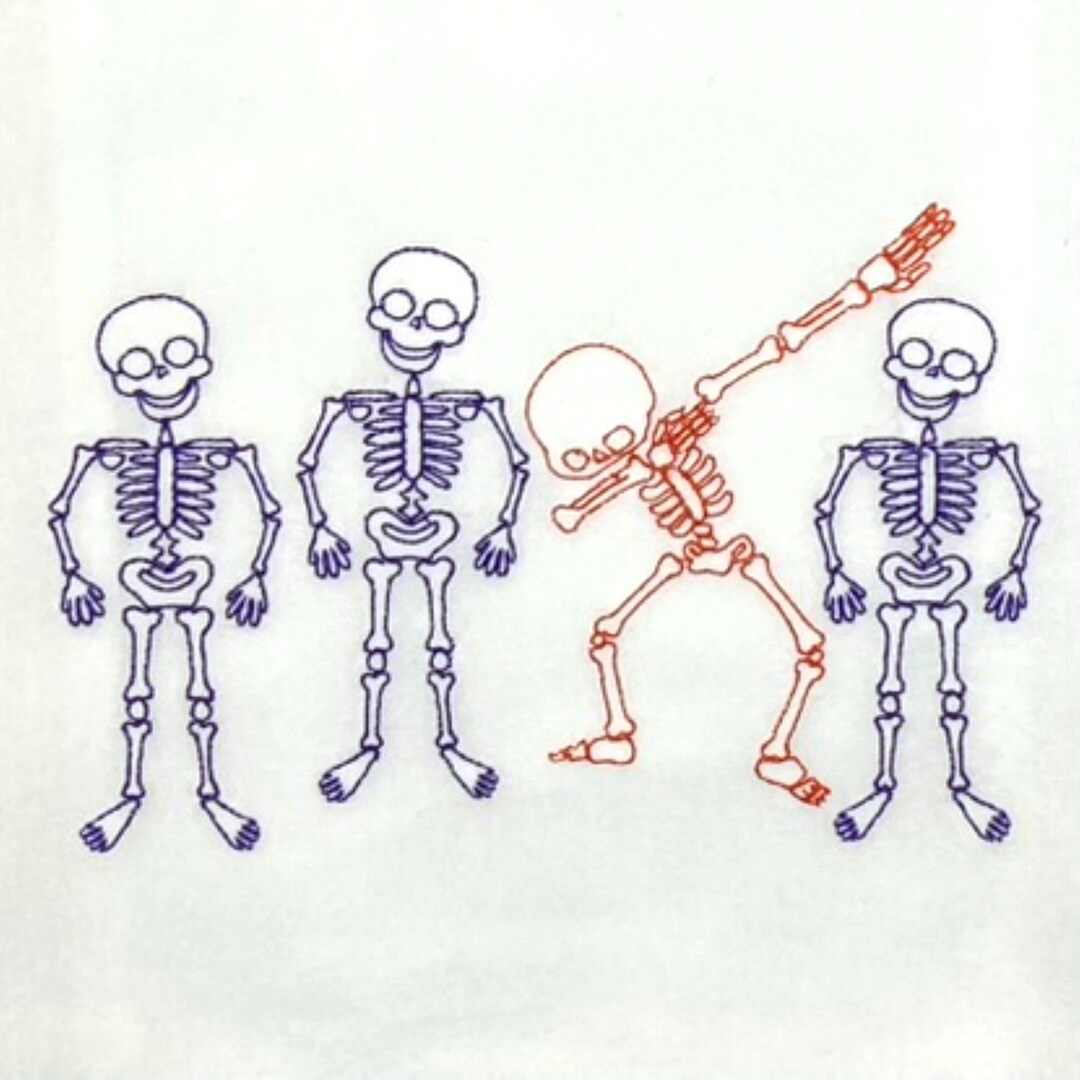 Halloween Skeleton Dance Kitchen, Guest or Hand Towel - Purple and ...