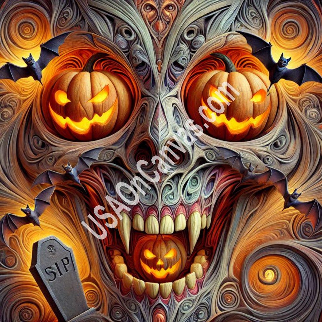 Vampire's Face, With Blending Cubist and Steampunk . Vintage Farmhouse ...