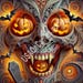 Vampire's Face, With Blending Cubist and Steampunk . Vintage Farmhouse ...