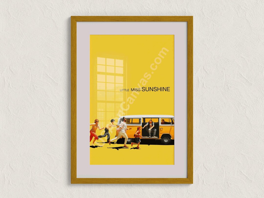 Little Miss Sunshine Movie Poster - Vibrant Yellow Art Print, Indie ...