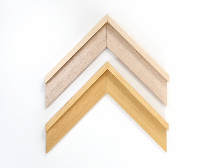 2 Inch Deep Rustique Floater Frame - Wooden Floating Frames for Canvas ...