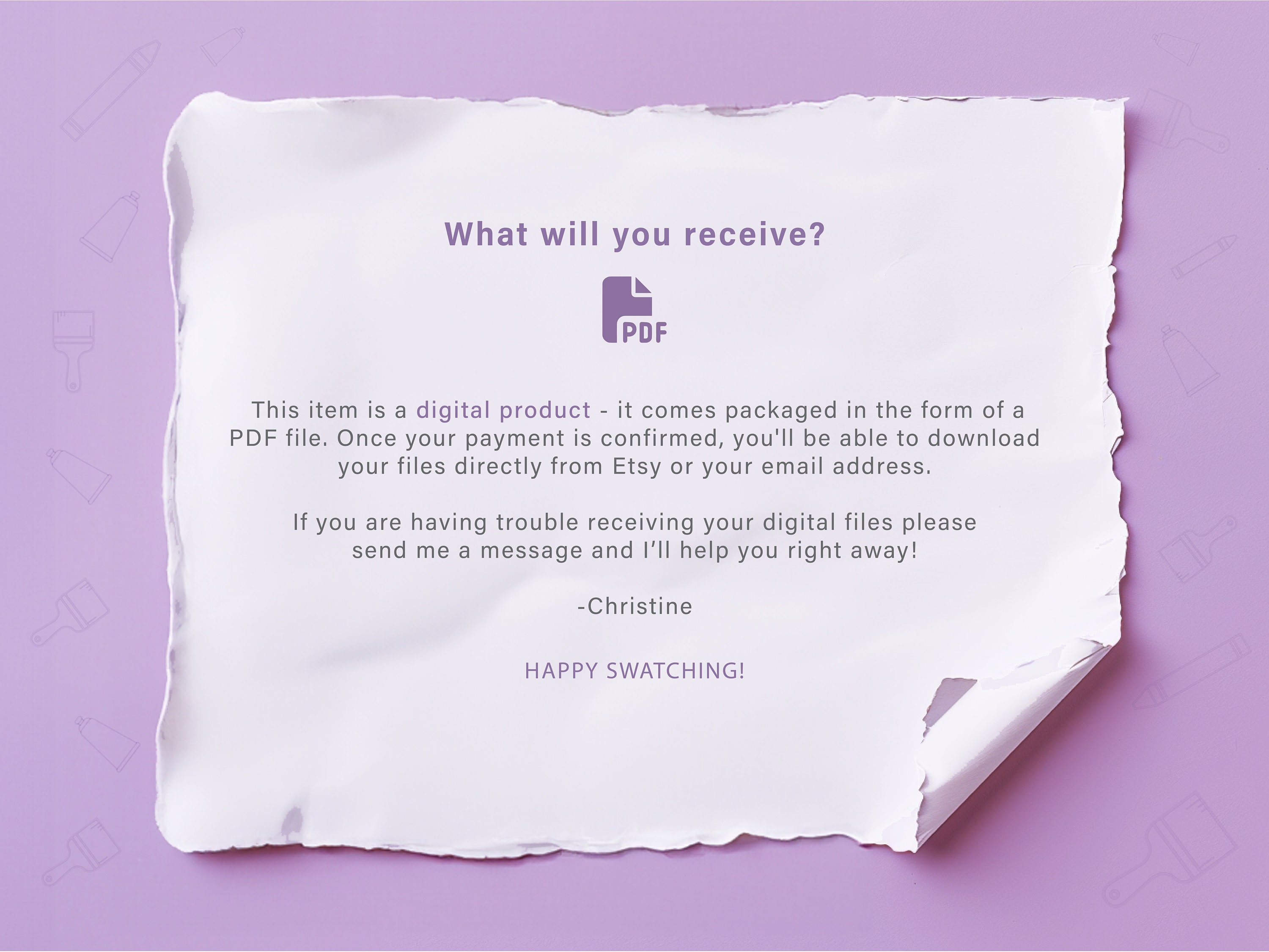 Large Box Horizontal Color Swatch Chart, Printable Color Swatch ...