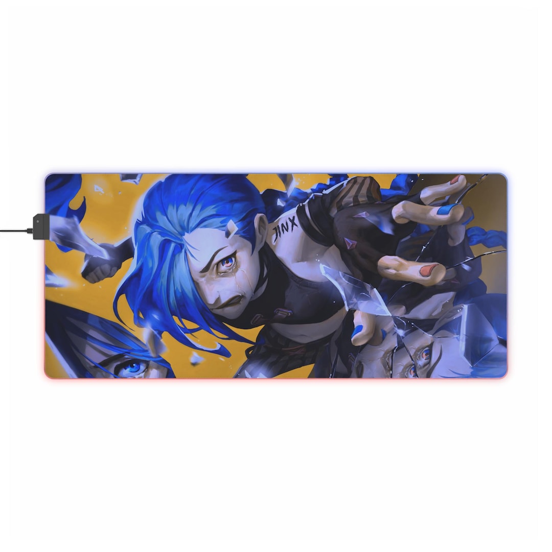 Jinx LED Gaming Mouse Pad - Arcane Desk Mat - Pc - Office Computer ...