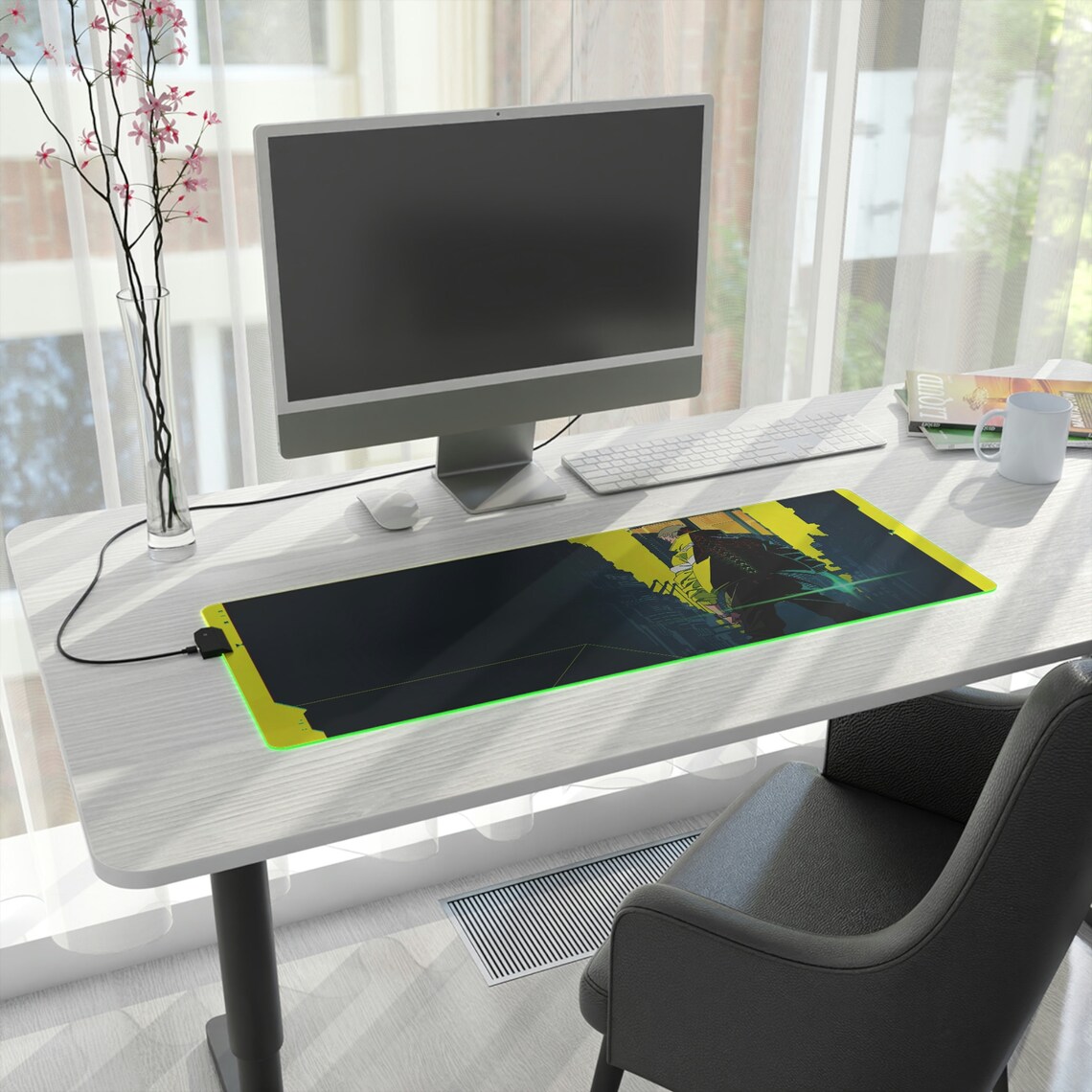Cyberpunk Edgerunners LED DESKPAD Cyberpunk 2077 Desk Mat Pc - Etsy