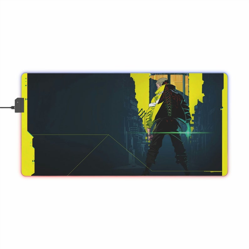 Cyberpunk Edgerunners LED DESKPAD Cyberpunk 2077 Desk Mat Pc - Etsy