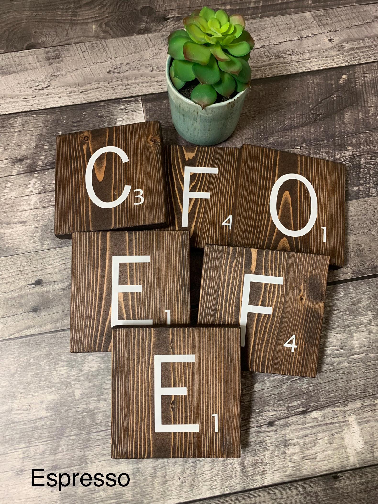 Scrabble Wall Art / Large Scrabble Tiles / Scrabble Wood Tiles ...