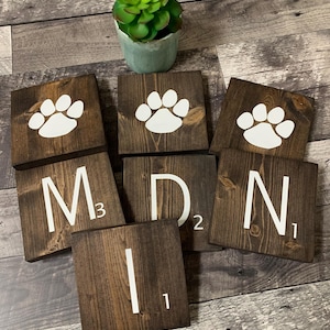 Scrabble Wall Art / Large Scrabble Tiles / Scrabble Wood Tiles ...