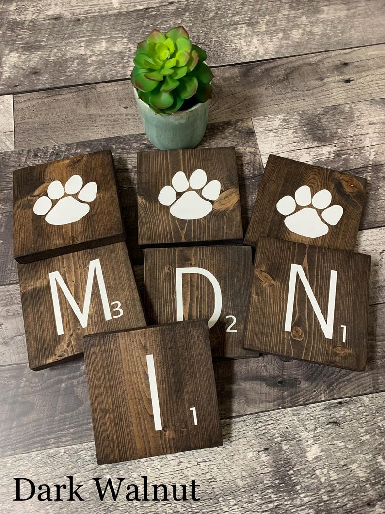 Scrabble Wall Art / Large Scrabble Tiles / Scrabble Wood Tiles ...