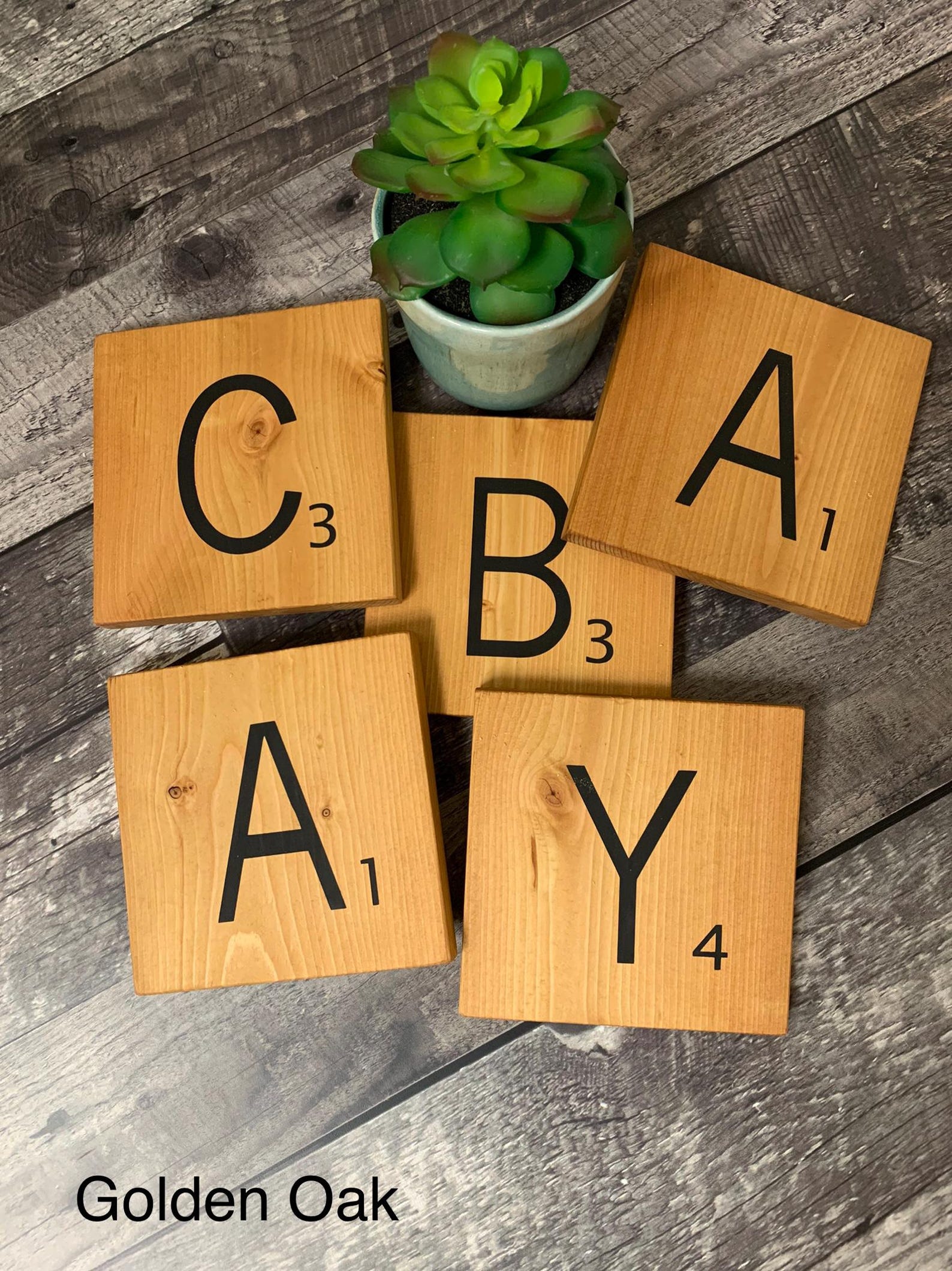 Scrabble Wall Art / Large Scrabble Tiles / Scrabble Wood Tiles ...